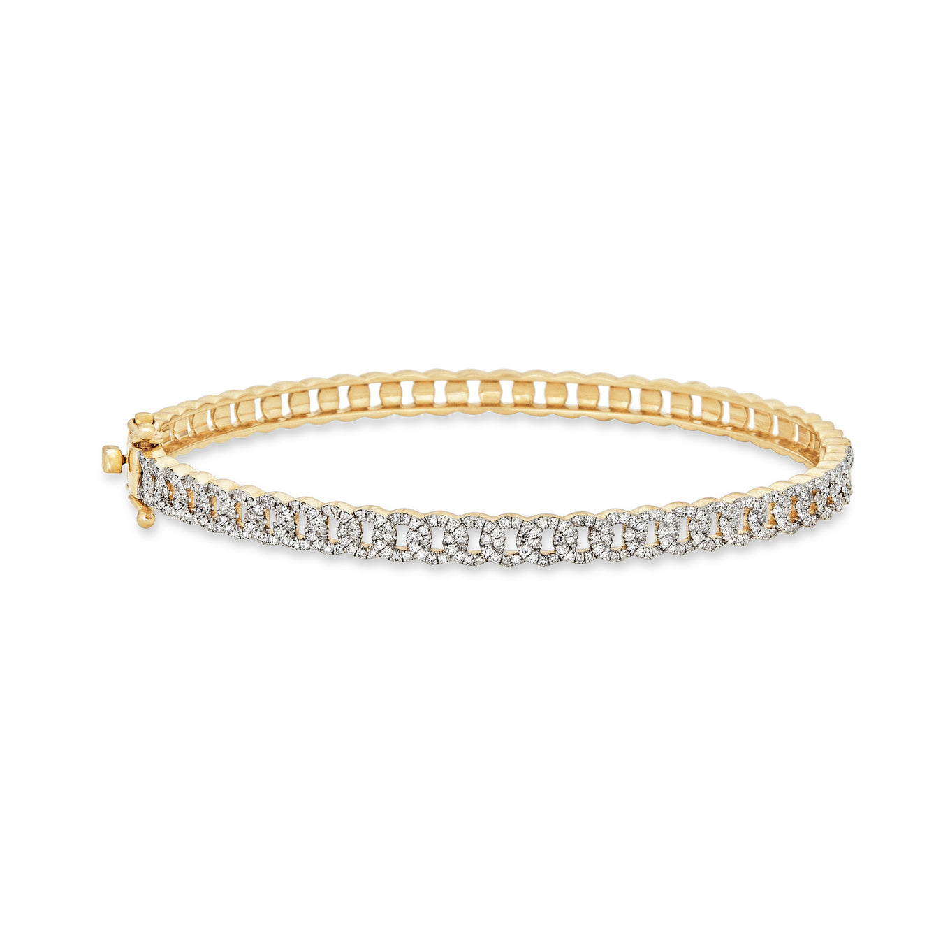 Fine Diamond Pave Chain Bangle – STONE AND STRAND