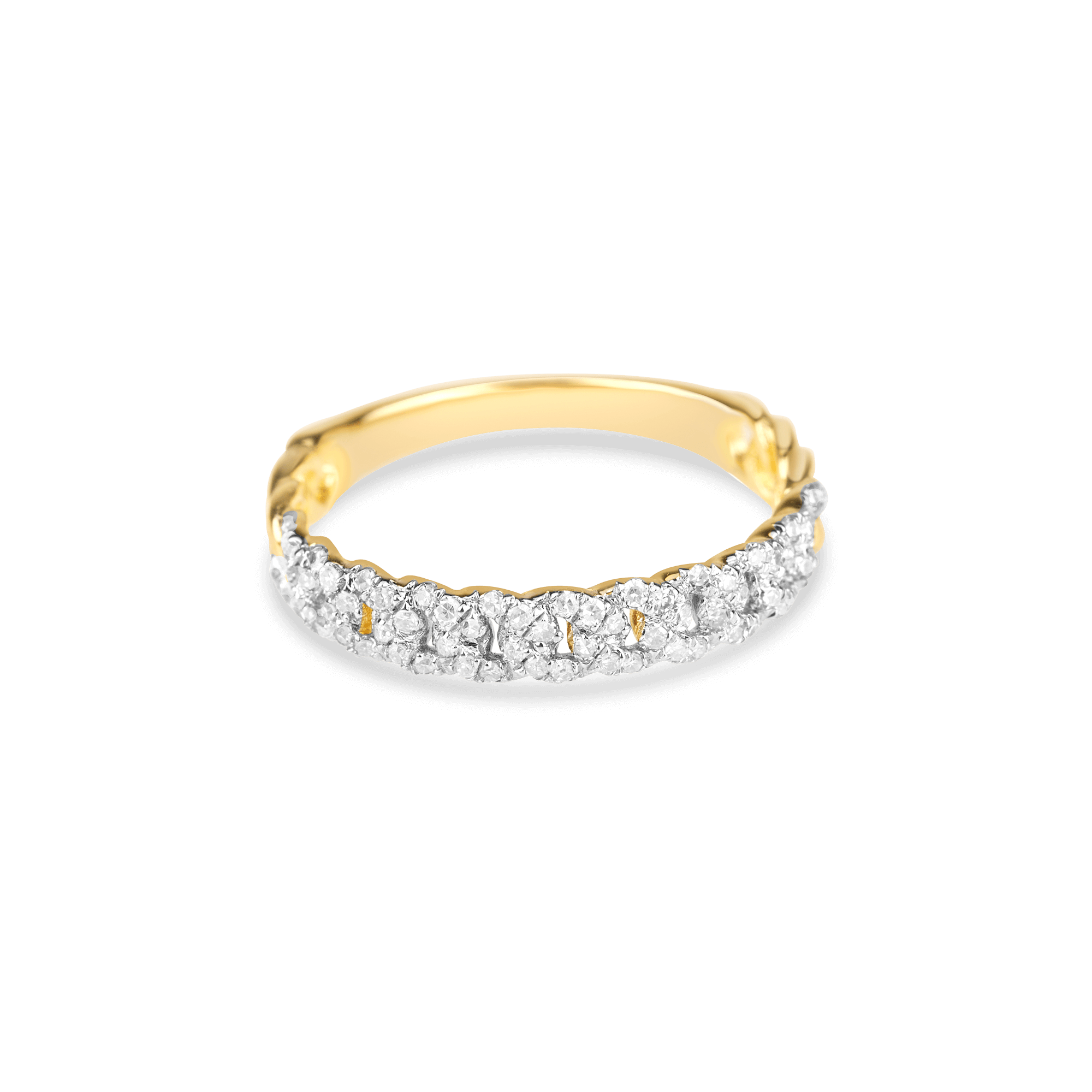 Fine Diamond Pave Chain Ring – STONE AND STRAND