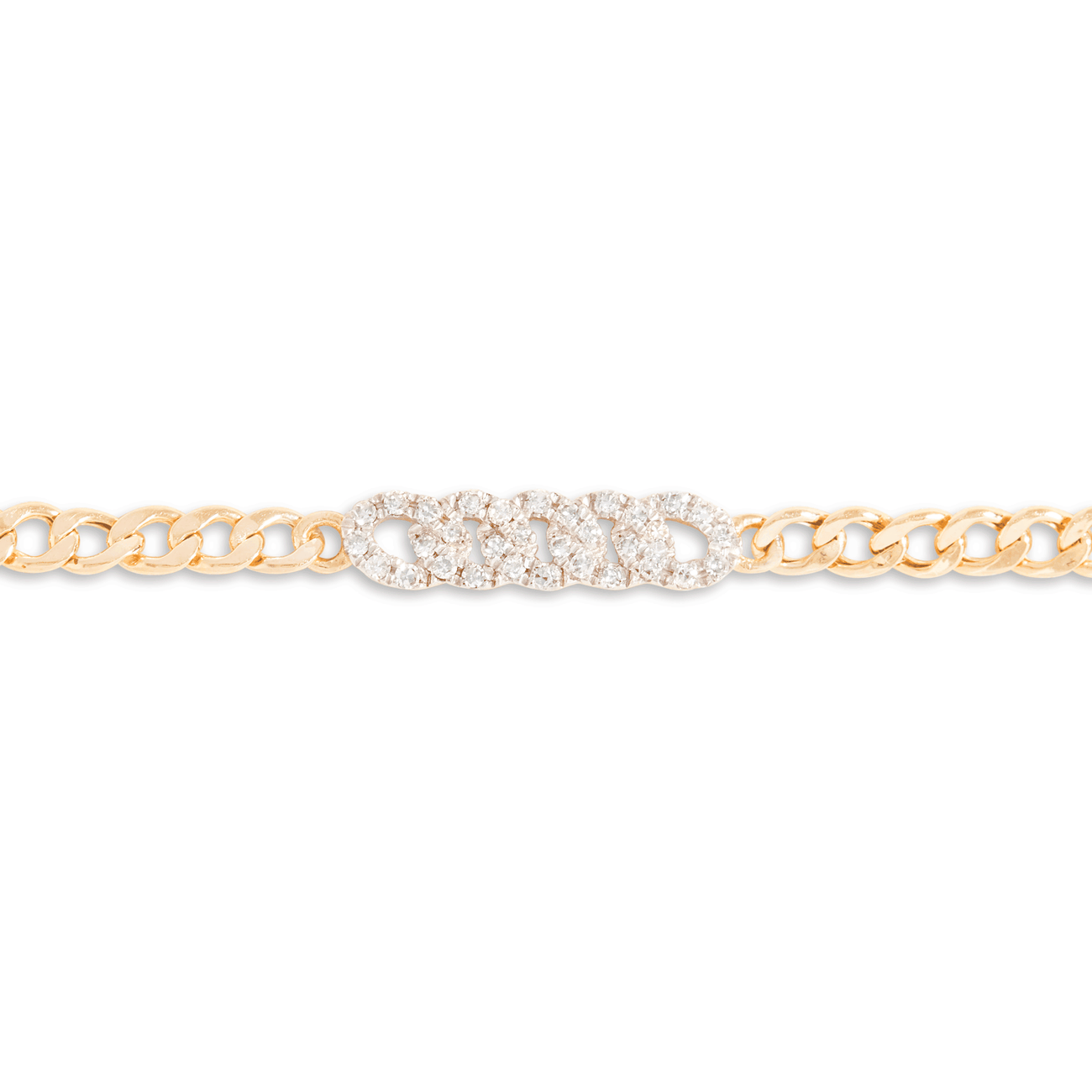 Fine Diamond Pave Curb Chain Bracelet – STONE AND STRAND