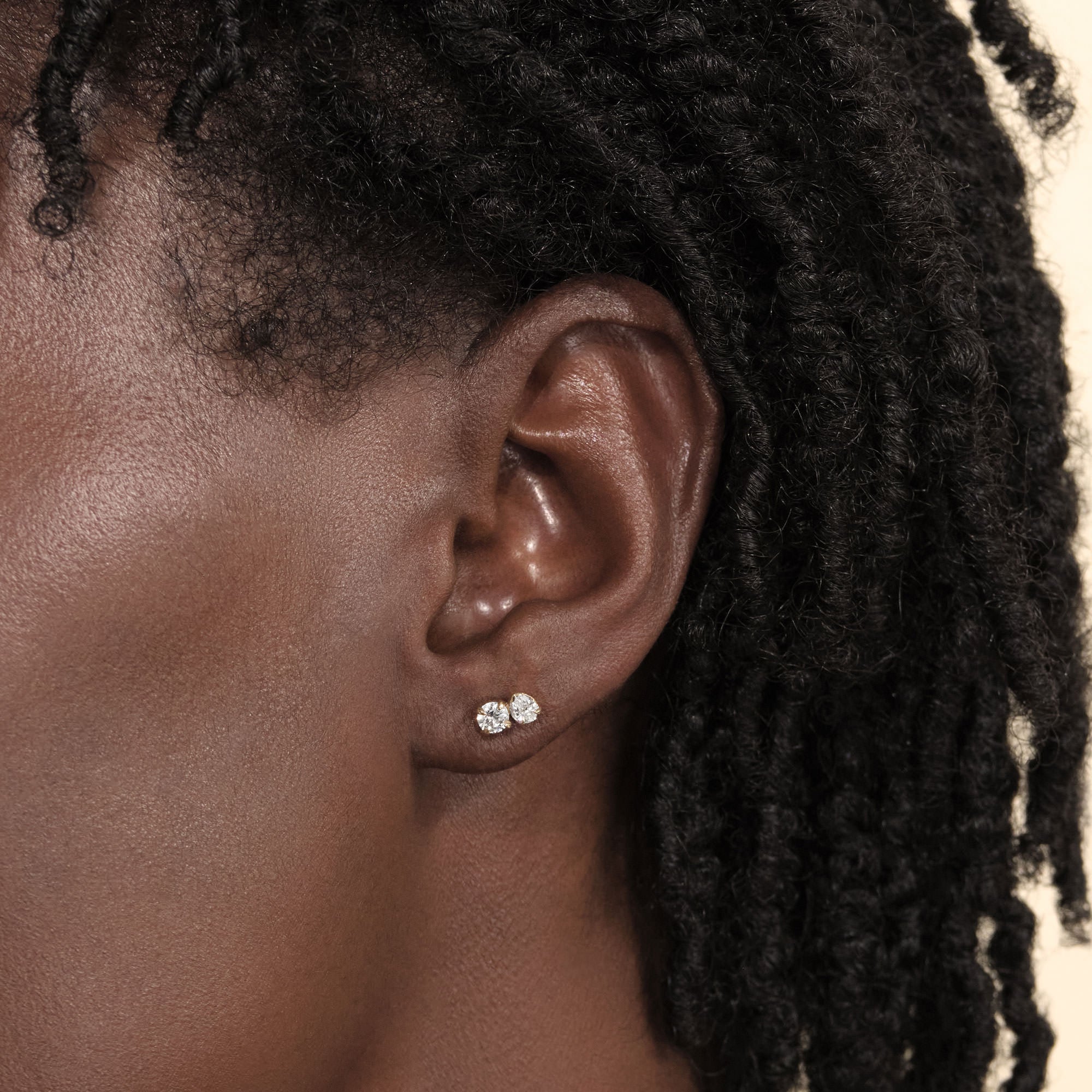 LAB-Created Diamond Jubilee Studs – STONE AND STRAND