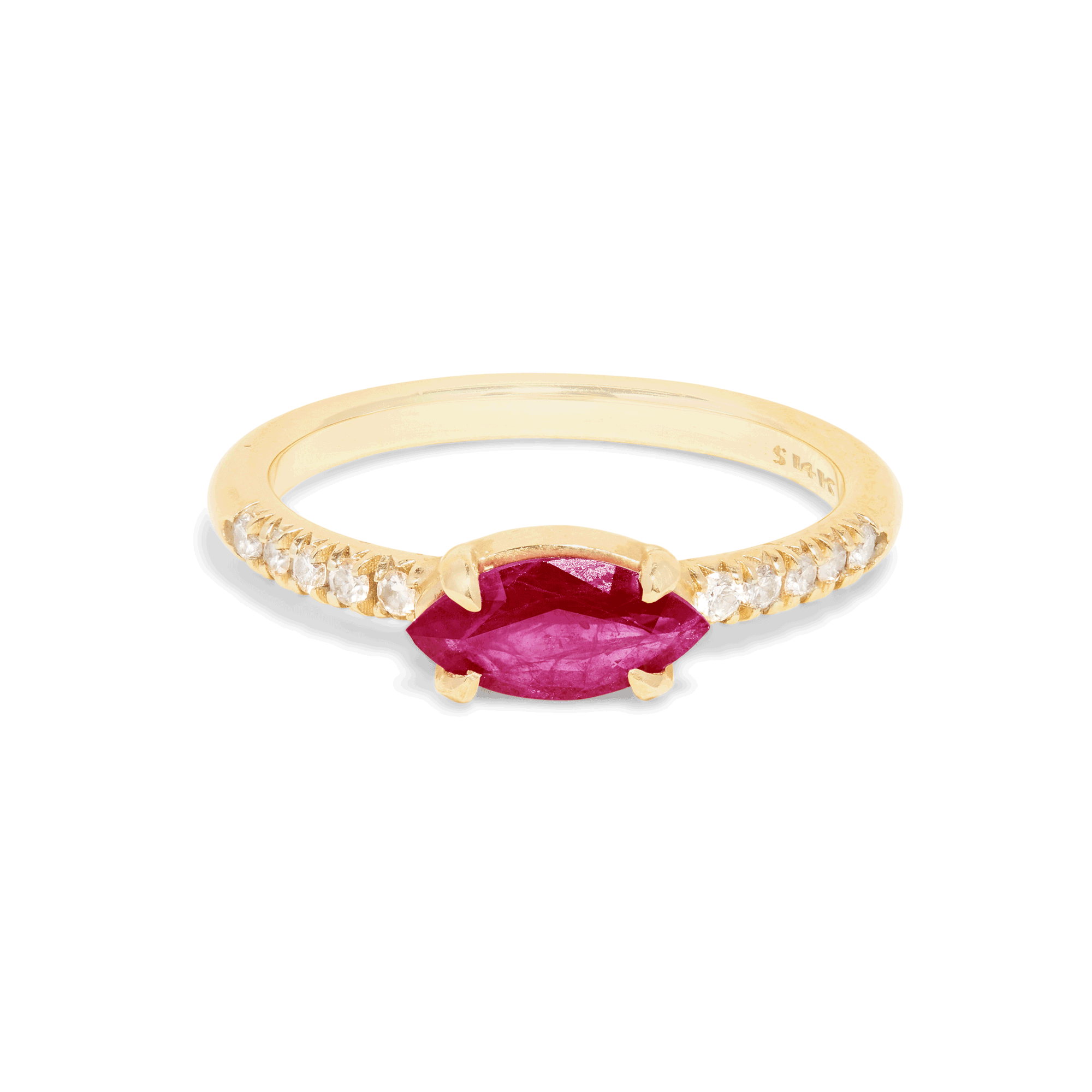 Ruby Luxe Pave Diamond Ring – STONE AND STRAND