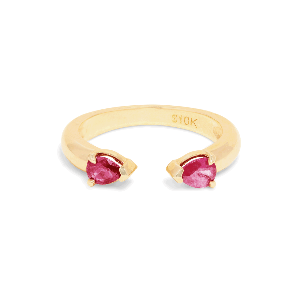 Ruby Pinch Ring – STONE AND STRAND
