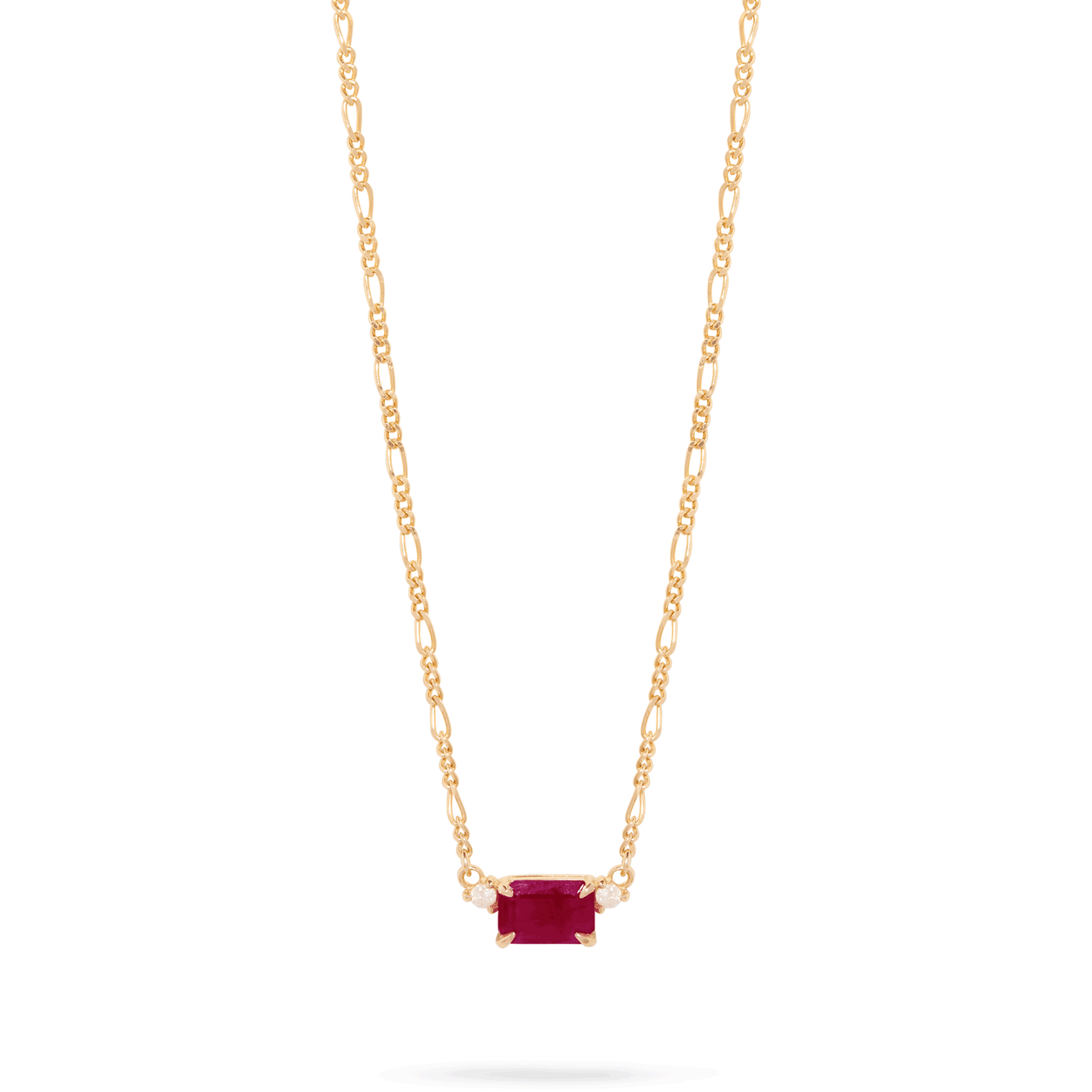 Ruby Red Diamond Necklace – STONE AND STRAND