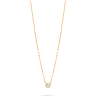 Small Round Diamond Necklace – STONE AND STRAND