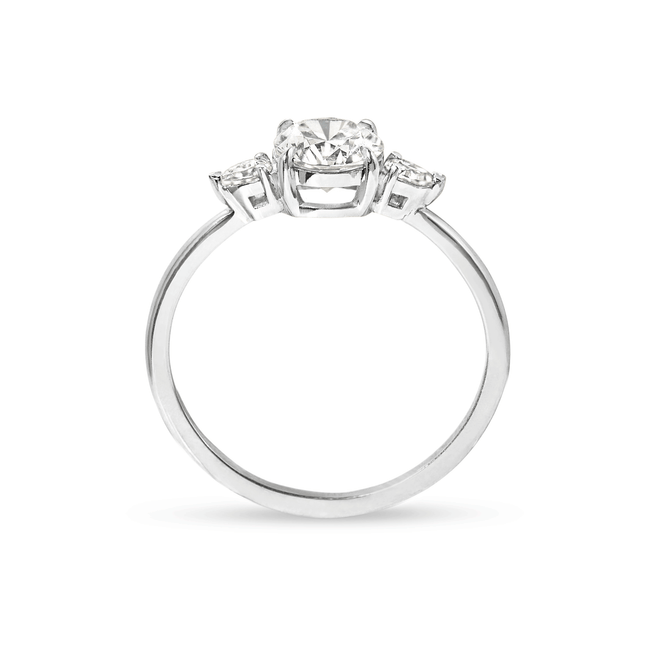 The LAB-Created Amanda Ring In Platinum – STONE AND STRAND