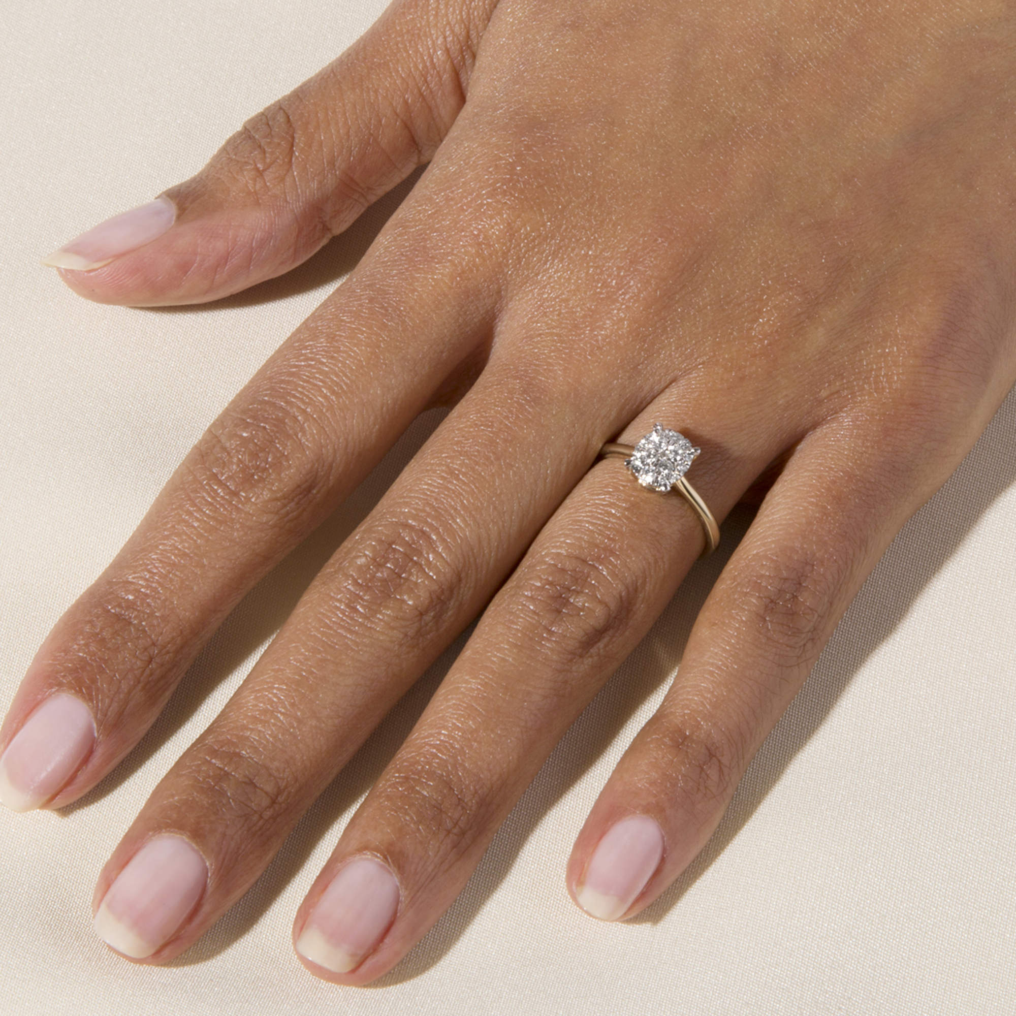 The Sophia Ring in Yellow Gold – STONE AND STRAND