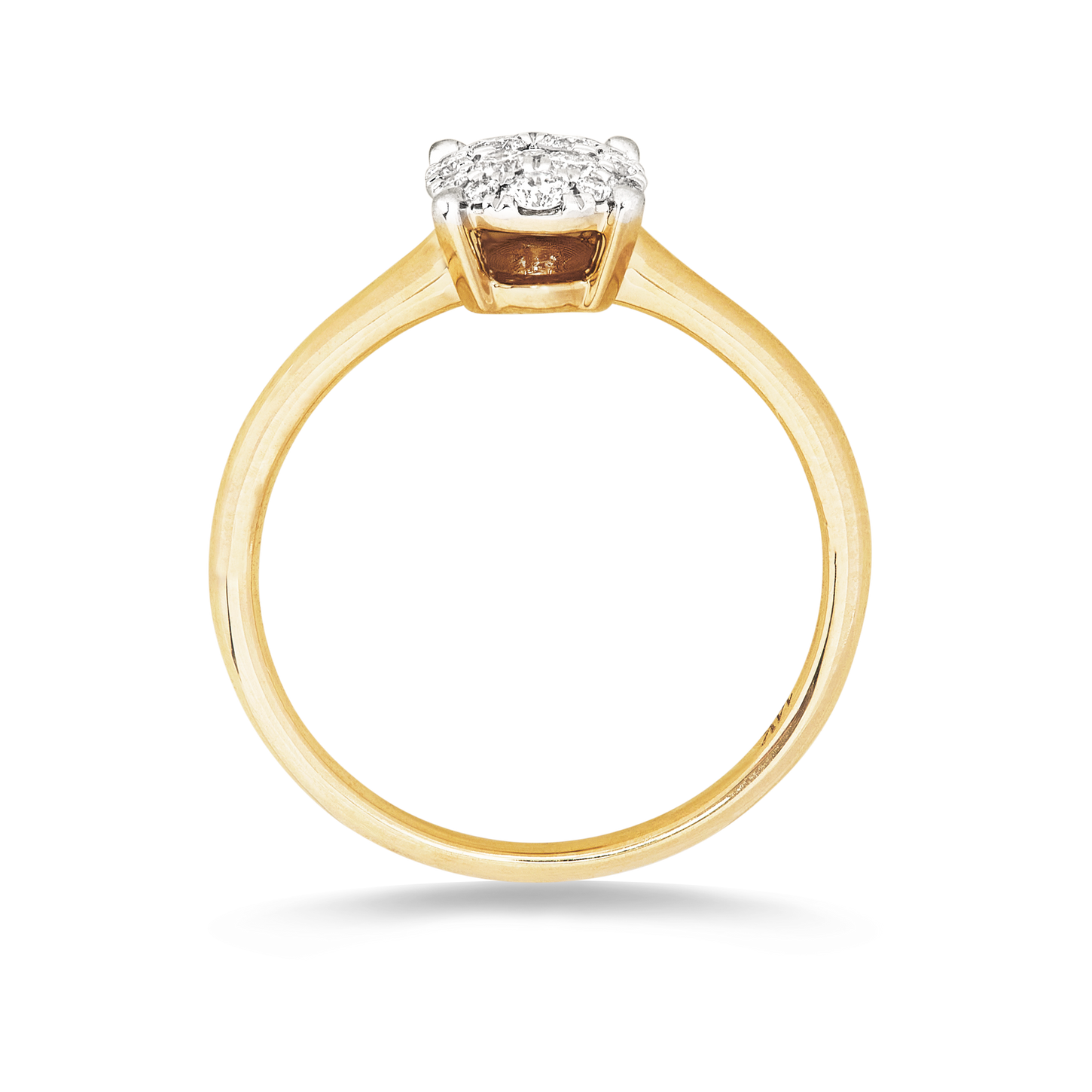 The Sophia Ring in Yellow Gold – STONE AND STRAND