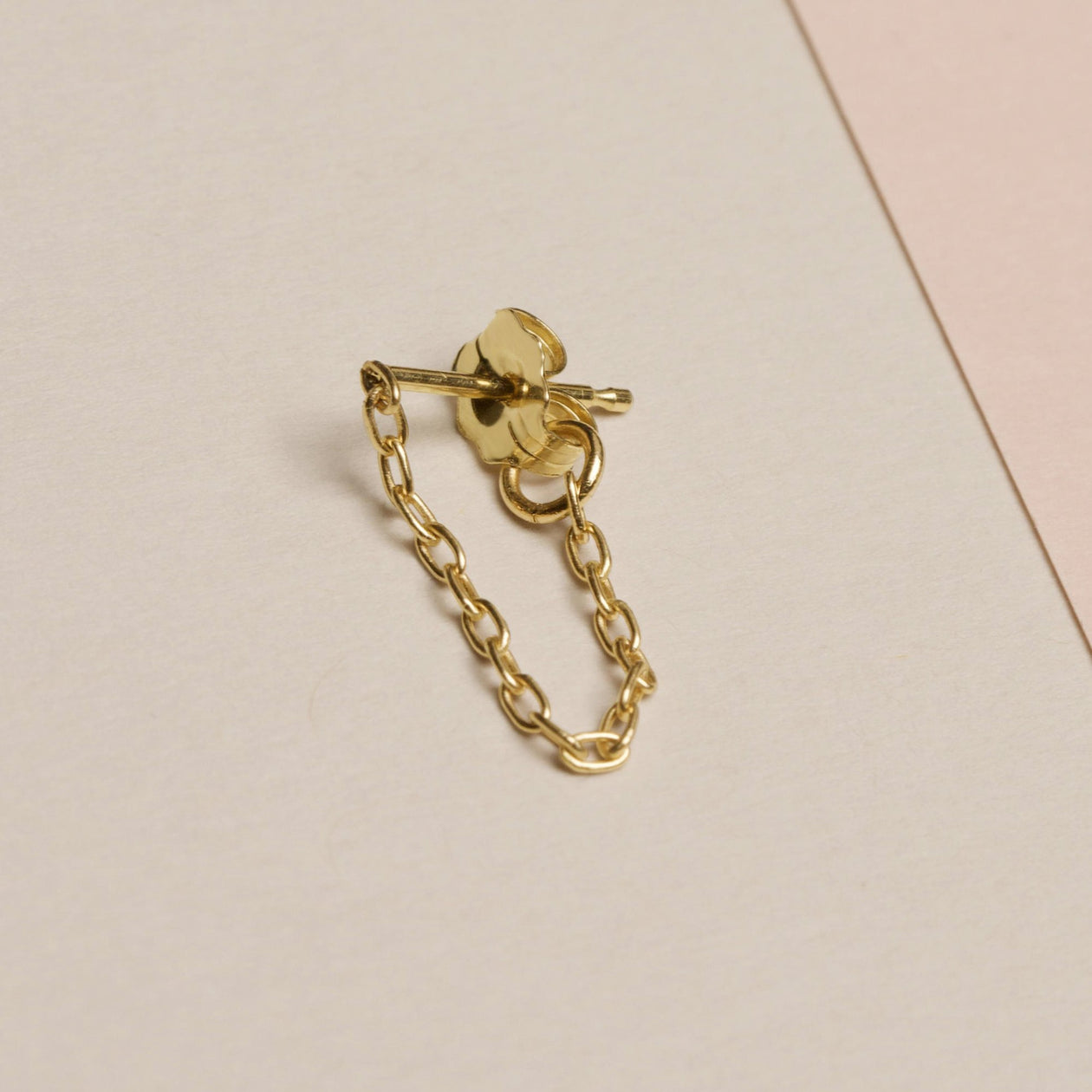 Gold Front To Back Chain Earring – STONE AND STRAND