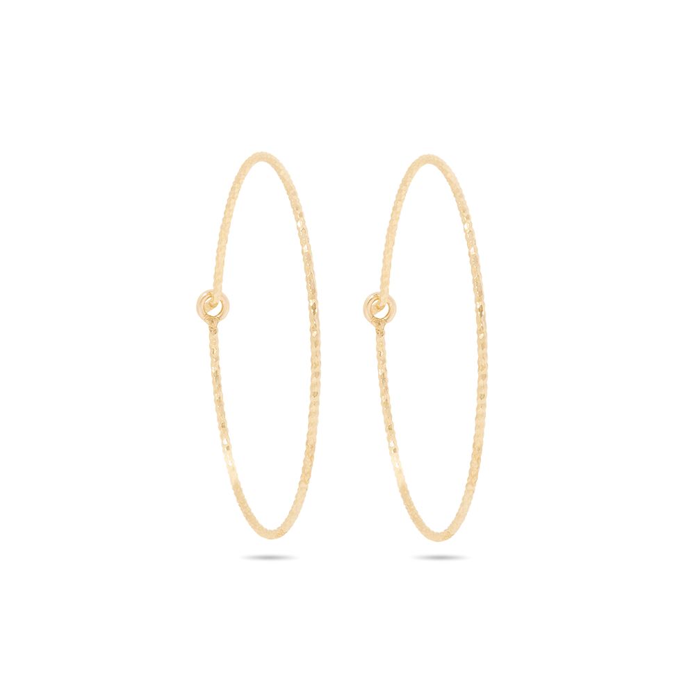 Large Sparkle Hoops – STONE AND STRAND